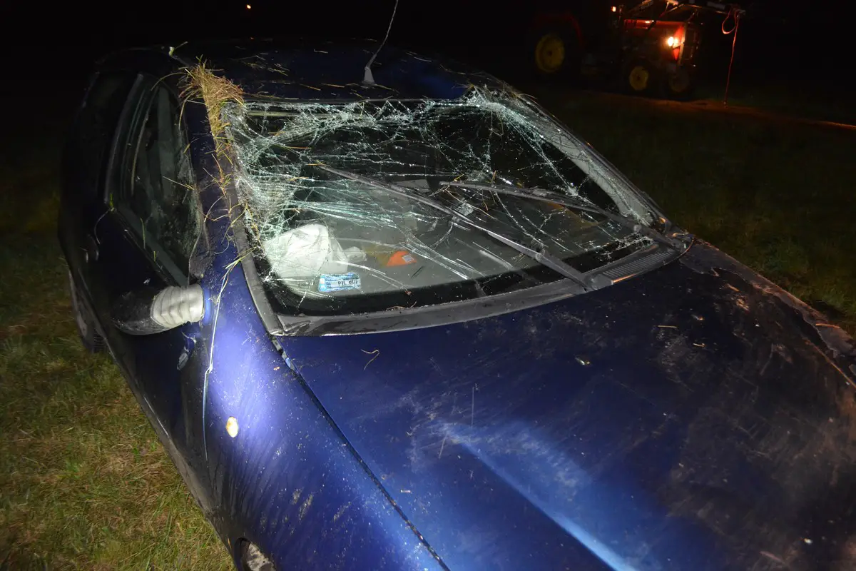 39-latek był kompletnie pijany. Spowodował wypadek (ZDJĘCIA) – Wielkopolska 112